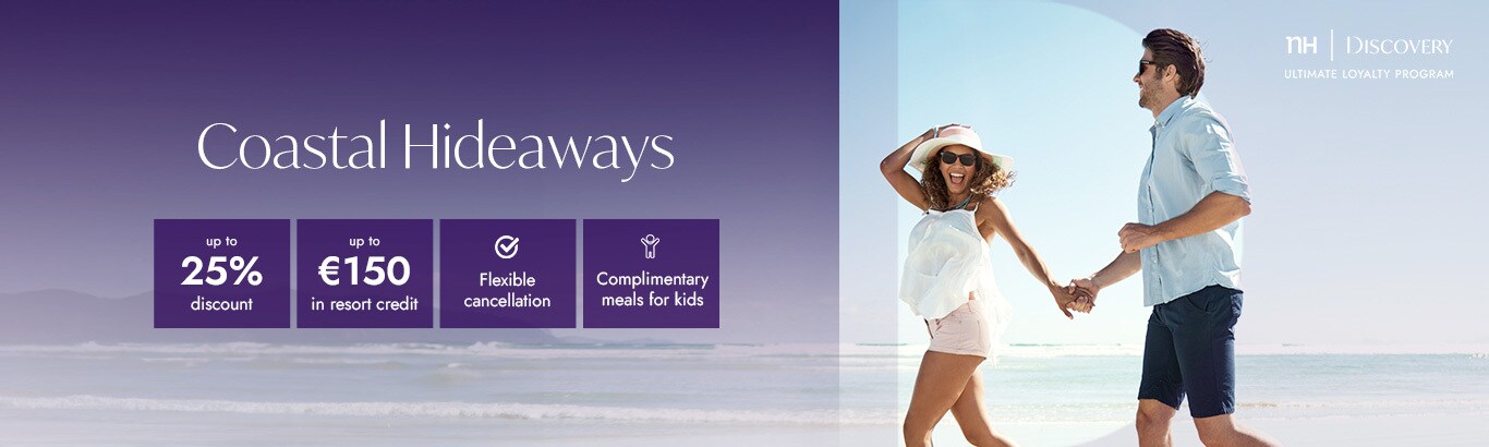 25% discount exclusive offer in our Resorts | NH Hotels & Resorts
